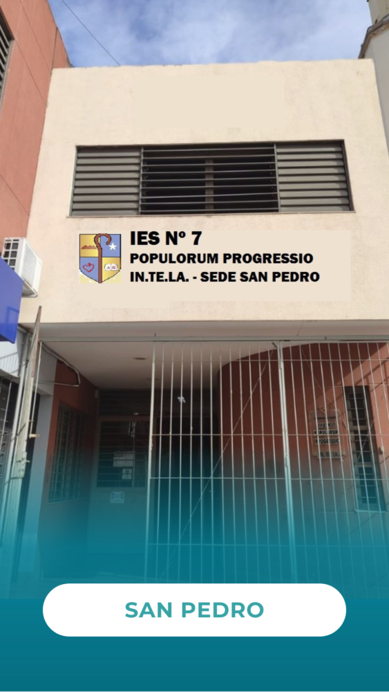 Instituto de Educación Superior Nº 7 "Populorum Progressio – In. Te. La."